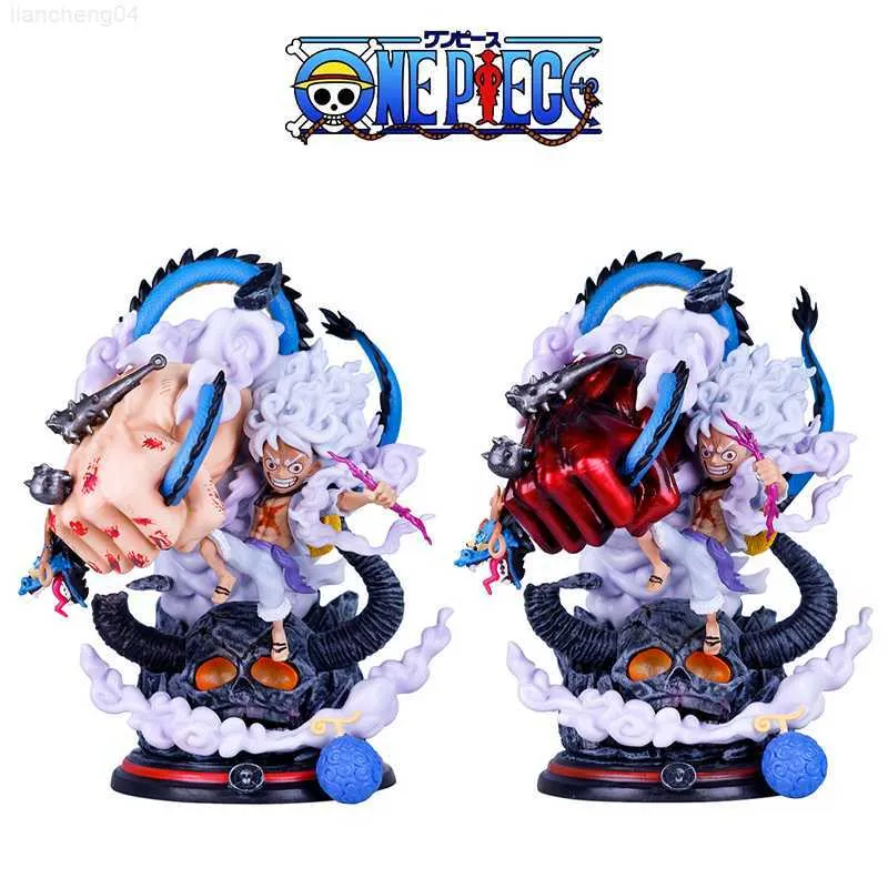 One Piece Luffy Gear 5 Figure - 20cm Anime Manga Statue, Nika Luffy GK ...