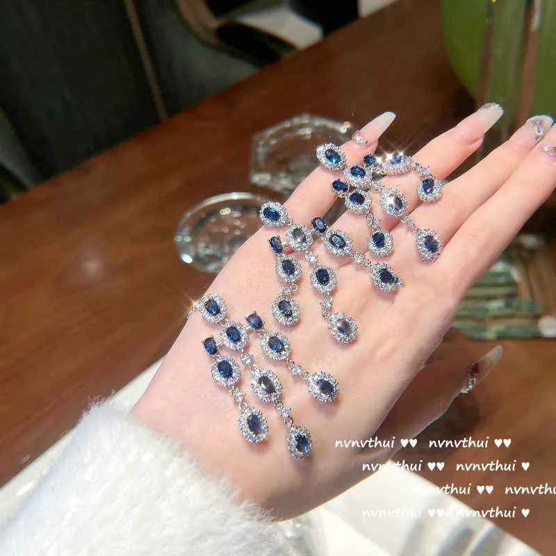 DHgate.com:925 Silver Simulated Sapphire Zirconia Stone Wedding Bridal ...