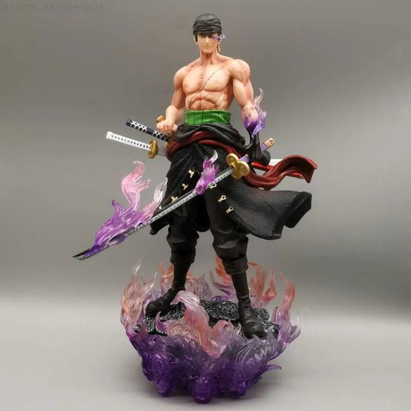 One Piece Roronoa Zoro PVC Action Figure 30cm Gk Wano Enma Collectible ...