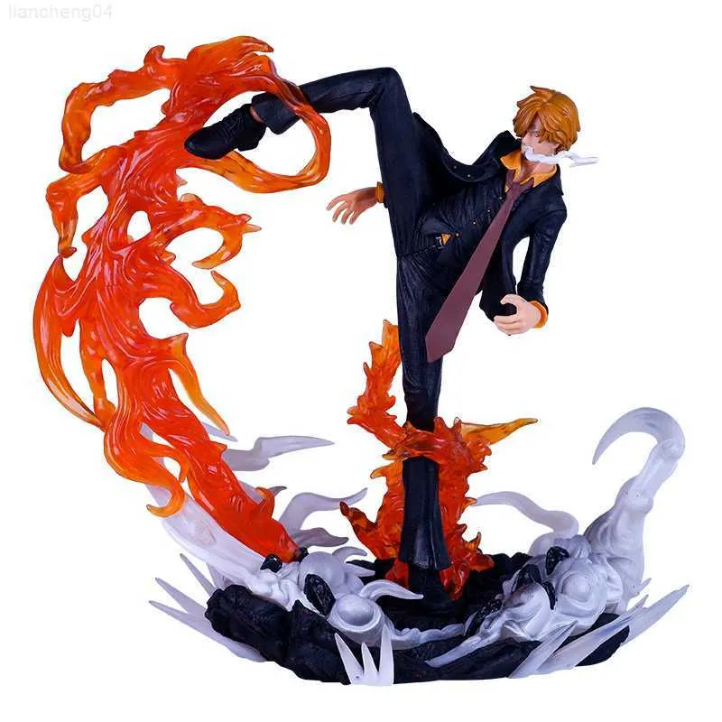 One Piece Sanji Fighting Action Figure 28cm PVC Statue Doll For Dororo ...