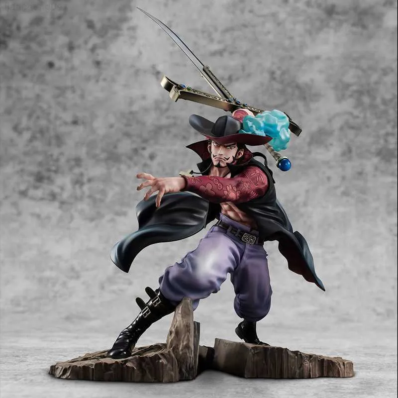 Anime Manga 34cm Anime One Piece Figure Combat Ver. Dracule Mihawk ...