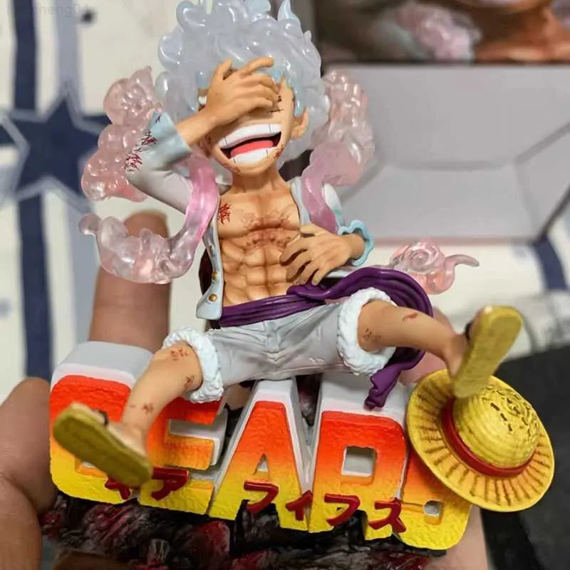 DHgate.com:One Piece Figure - Luffy Gear 5 Action Statue (10cm, PVC ...