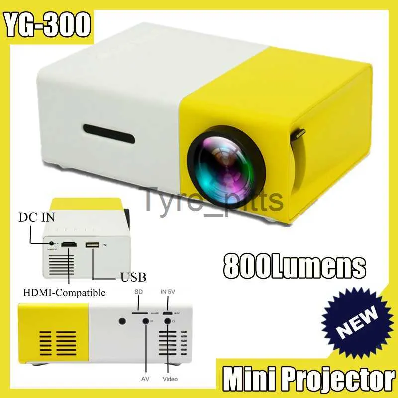 DHgate.com:YG300 Mini Projector: 800 Lumen Portable Audio Home Media ...
