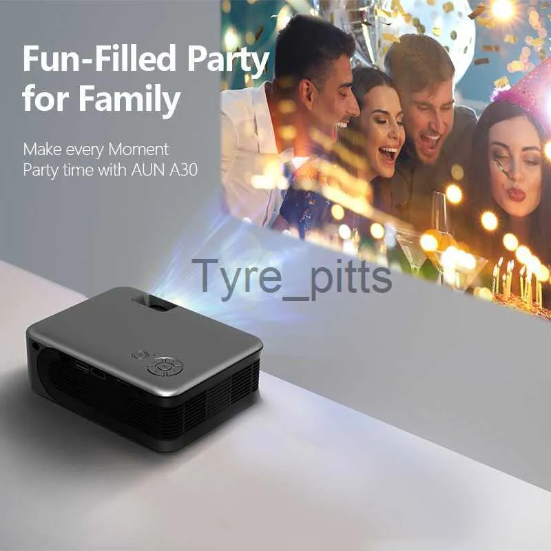 DHgate.com:4K Mini LED Projector with Smart TV Box: Portable Home ...