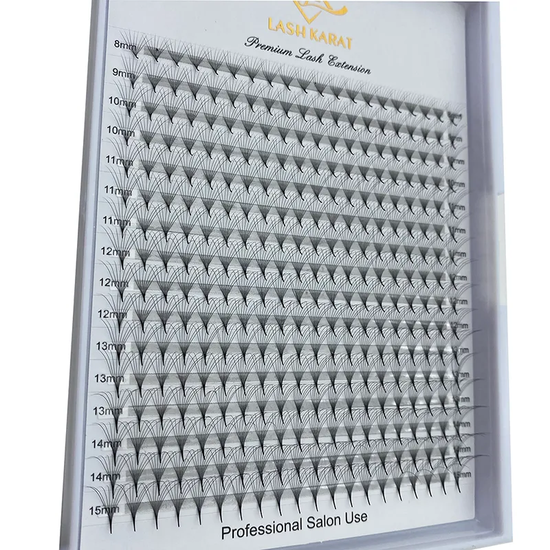 False Eyelashes Sharp Premade Volume Fans Lashes, Pre Made Thin Base ...