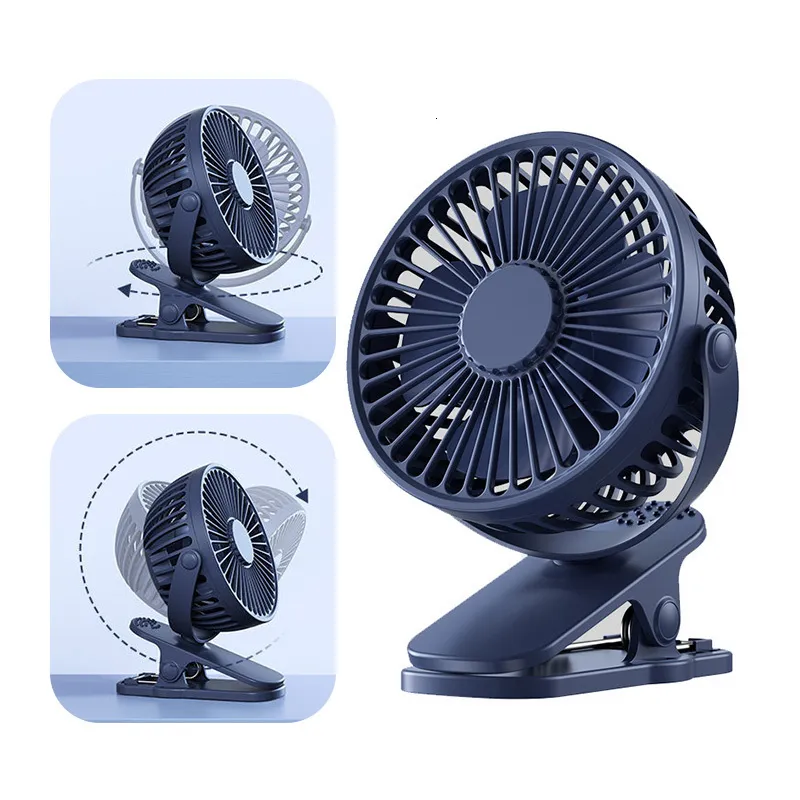 Mini Clip-On USB Fan: Portable, Ultra-Quiet Electric Cooling Fan for ...