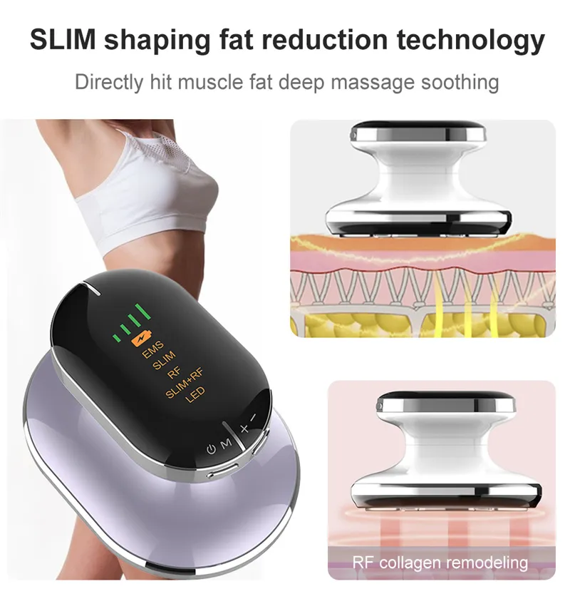 3 In 1 S Shaped Magic RF Slimming System With EMS Vibrating Technology ...