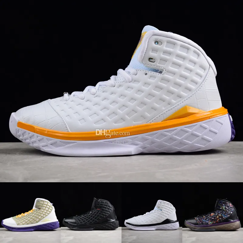 2024 Black Mamba 3 Lakers MVP Basketball Shoes - White, Purple & Maize ...
