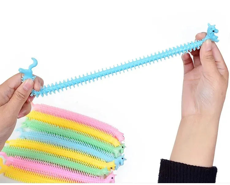 DHL Fidget Toys Sensory Toy Noodle Rope TPR Stress Reliever Unicorn ...