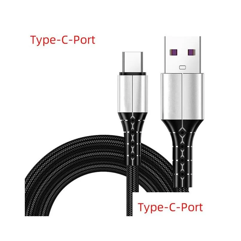 5A USB Type C Data Port For Fast Charging Android Phones Strong Nylon Mobile Usb Type C Cable ...