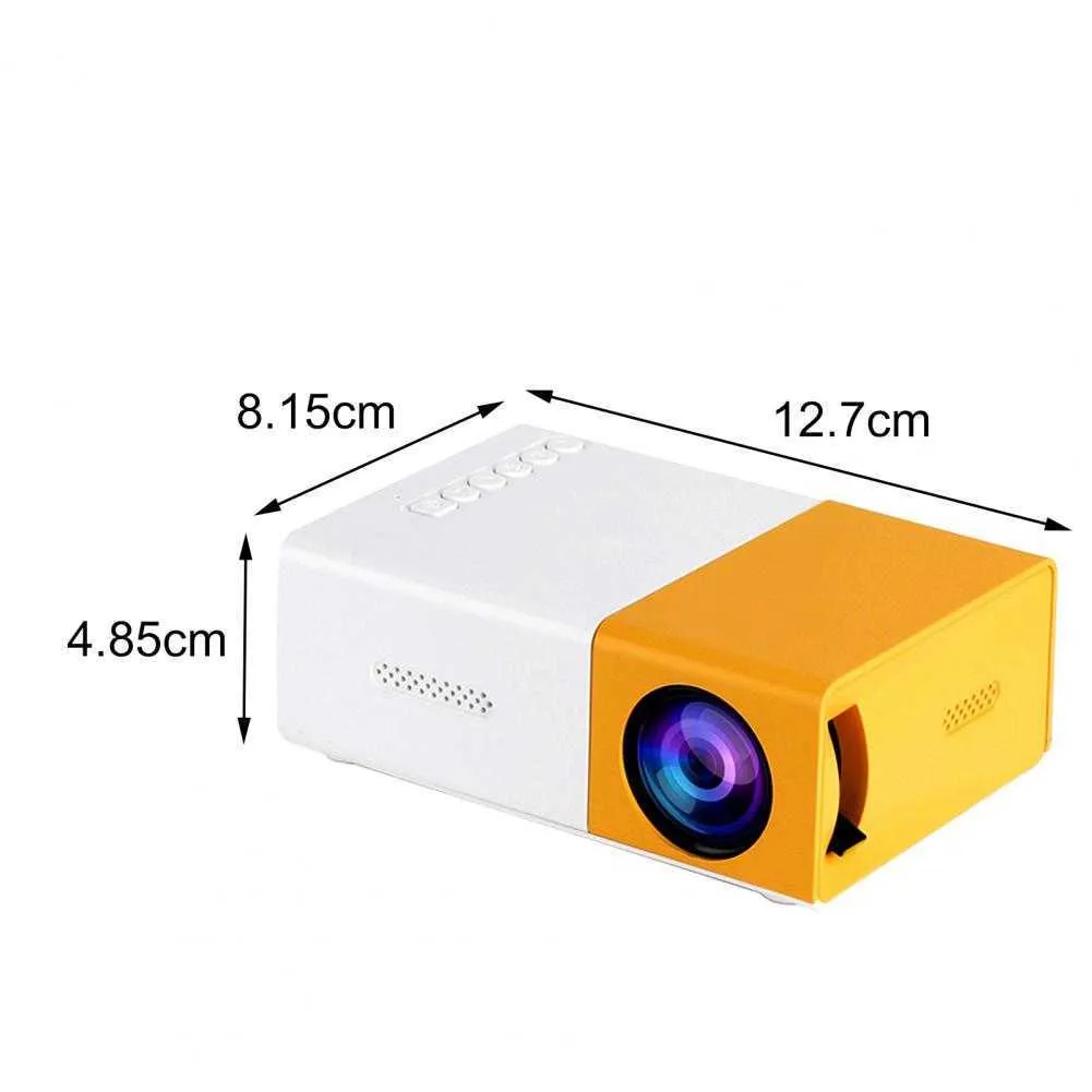 YG300 Pro LED Yaufey Mini Projector 480x272 Pixels, Supports 1080P HDMI ...