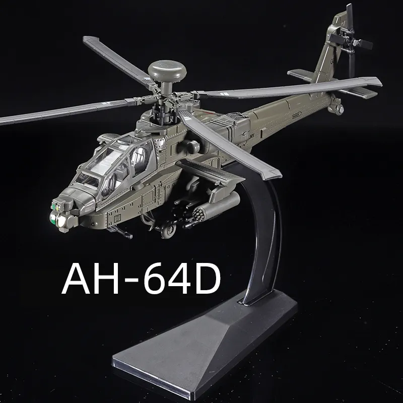 1/64 AH-64D Apache Helicopter Model - Diecast American Fighter ...