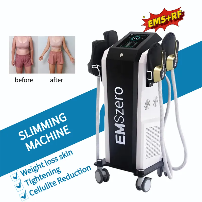 EMS Slim Neo RF Muscle Sculpting & Body Shaping Machine With 4 Antique Brass Handles Stimulation ...