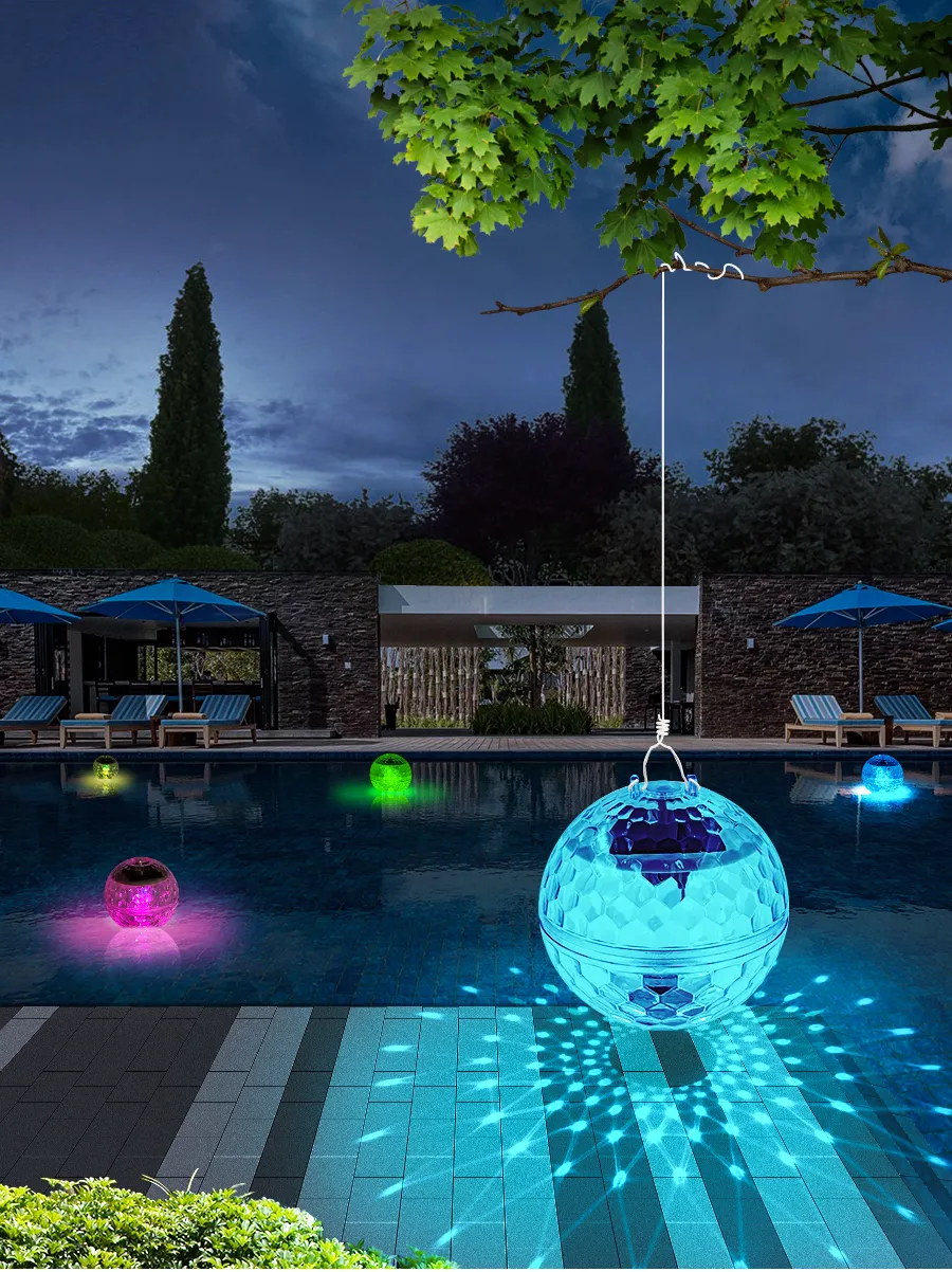 Garden Decorations Solar Powered Water Float Light Pond Floating Lamp ...