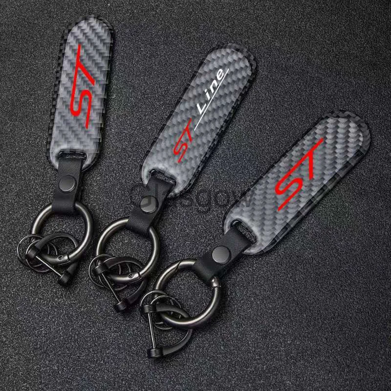 Ford Key Chain - Premium Carbon Fiber Horseshoe Keyring for Focus ST ...