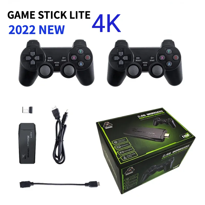 Retro Game Stick Lite Console - 4K HD, 10,000+ Classic Games, Portable ...