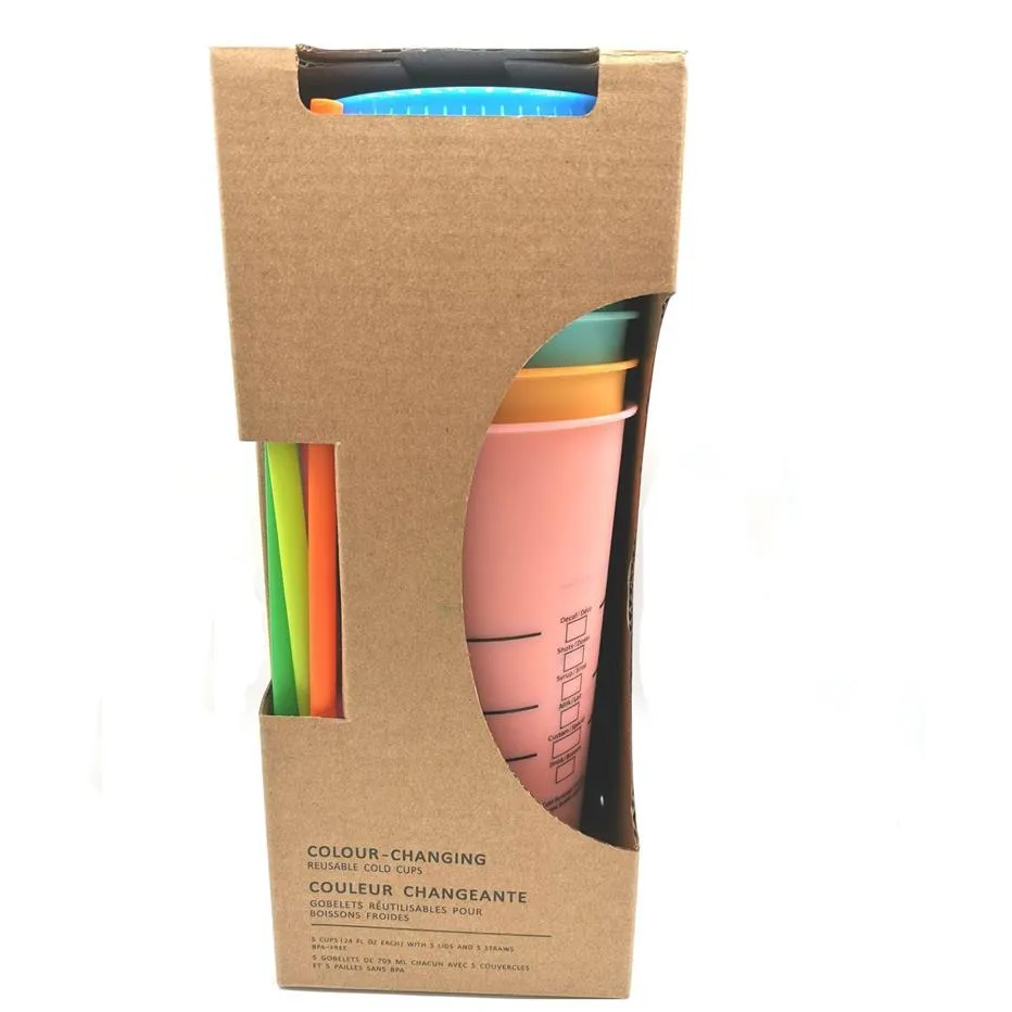 DHgate.com:5-Pack Color-Changing Sports Field Cups, 24 Oz Reusable ...