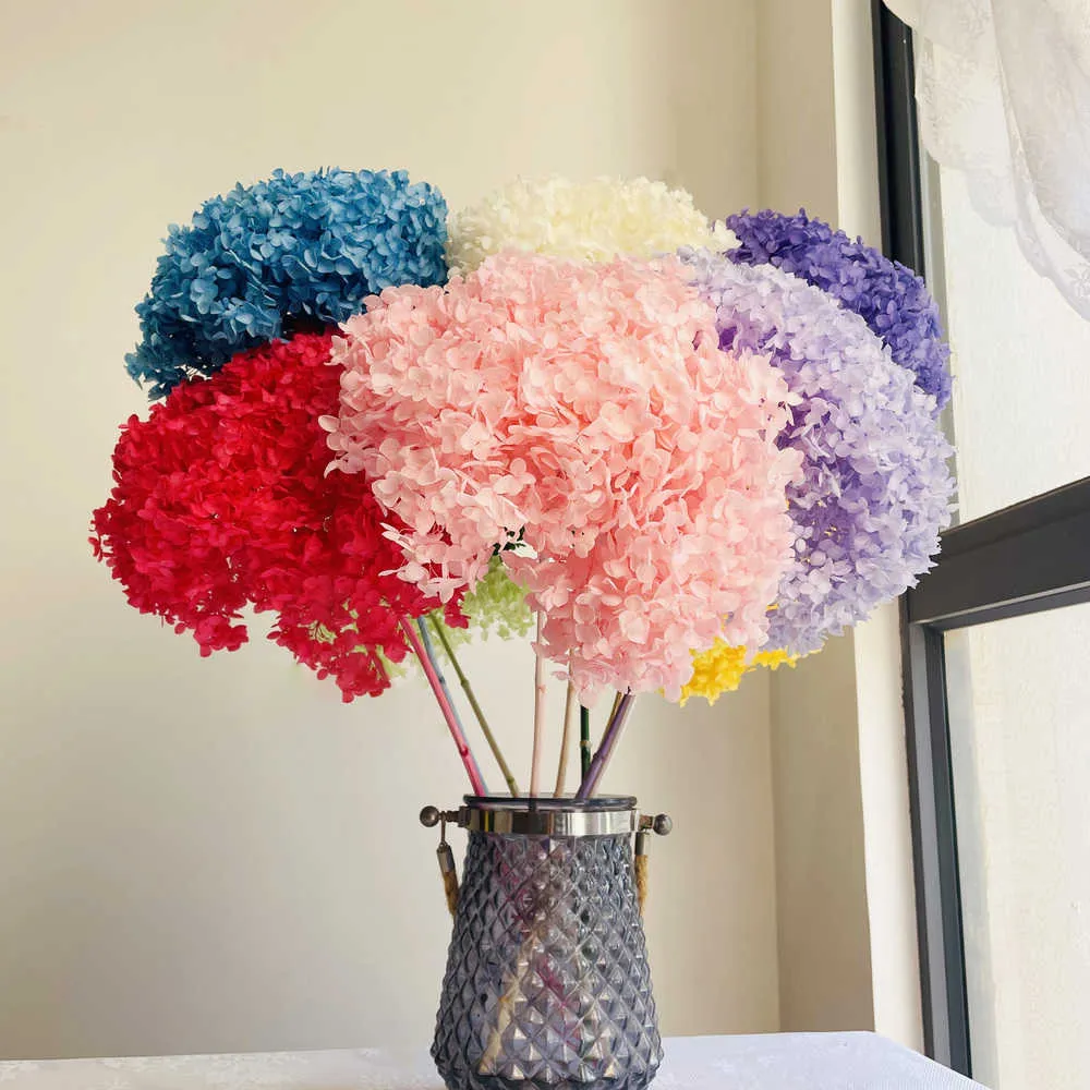 DHgate.com:Real Touch Dried Hydrangeas | Preserved Floral Decor ...