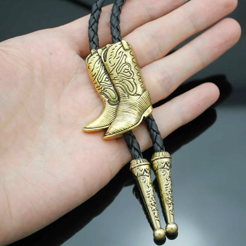 Ties Vintage Cowboy Boots Rodeo Country Western Man Leather Bolo Bola ...