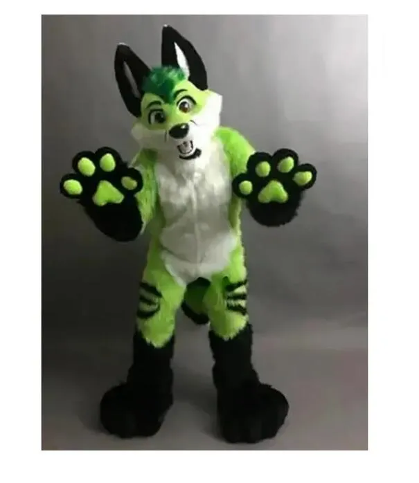 Handmade Furry Husky Husky Dog Mascot Costume Straight Leg, Long ...