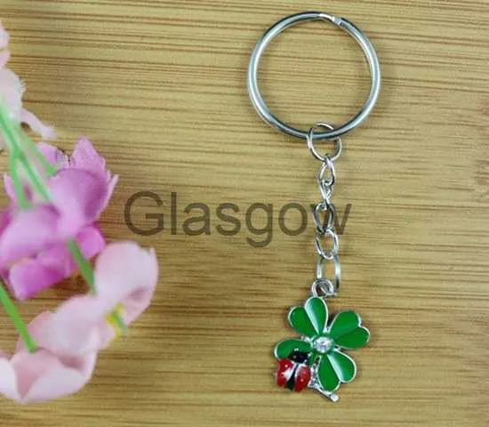 DHgate.com:Car Key Enamel Drop Glaze Ladybugs Eat Leaves Clover ...
