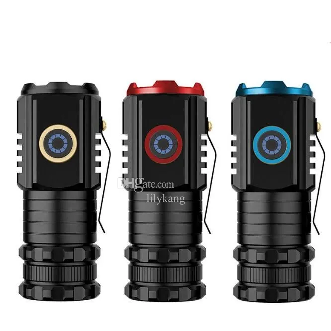 Mini LED Flashlight - Powerful P35 Rechargeable Torch, Tiny EDC Tool ...