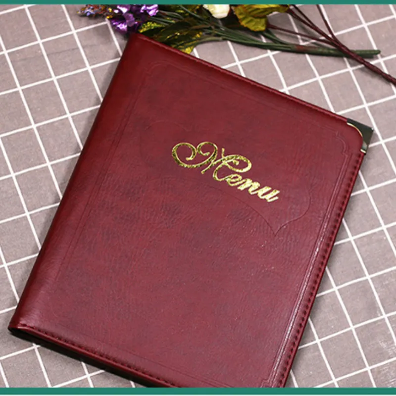 DHgate.com:Premium Leather Recipe Book Menu Cover for Hotels and ...