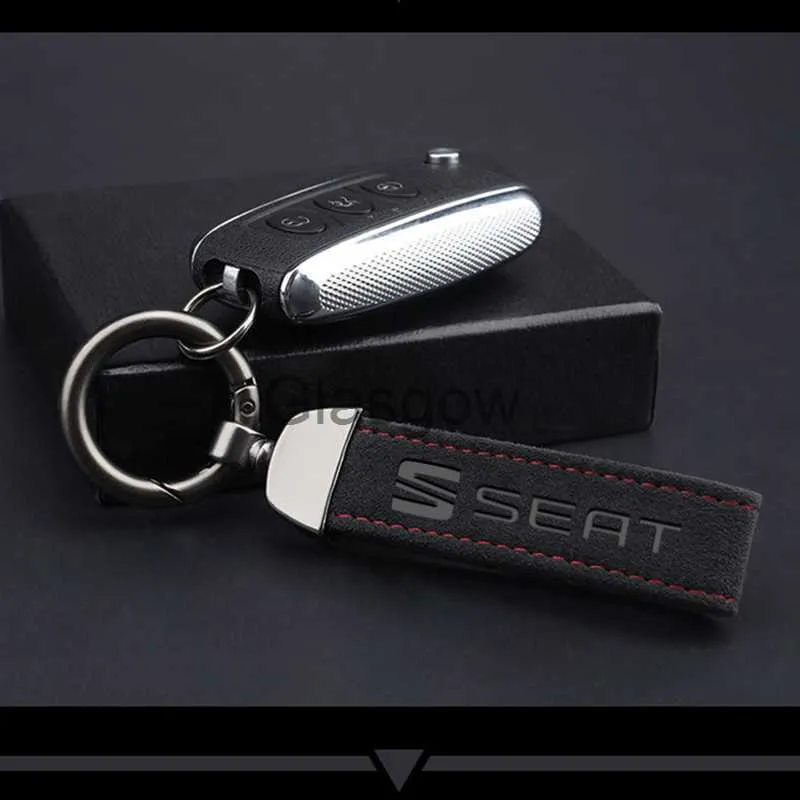 Premium Car Keychain for Seat Toledo Leon Exeo Ateca Altea - Stylish Suede Leather Keyring ...