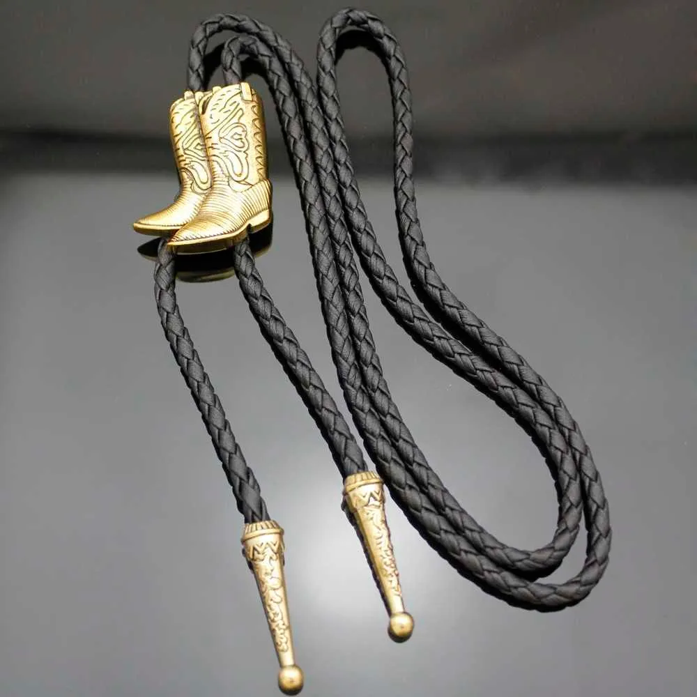 Ties Vintage Cowboy Boots Rodeo Country Western Man Leather Bolo Bola ...