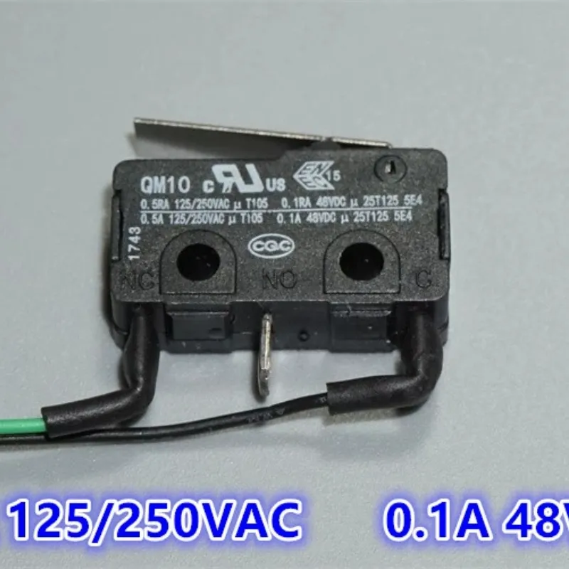 Precision Microswitch - Gold Plated Contacts, QM10 Type, NO/NC, 0.5A ...