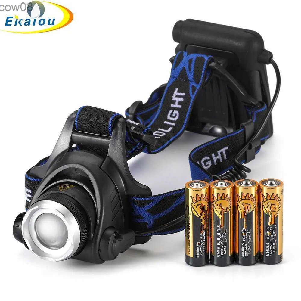 DHgate.com:4-Mode Zoomable Headlamp, High Power 4AA Battery Headlight ...