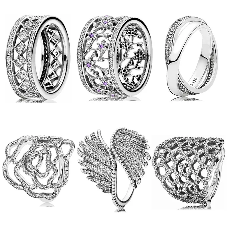 DHgate.com:Shimmering Lace Featherwork 925 Sterling Silver Majestic ...