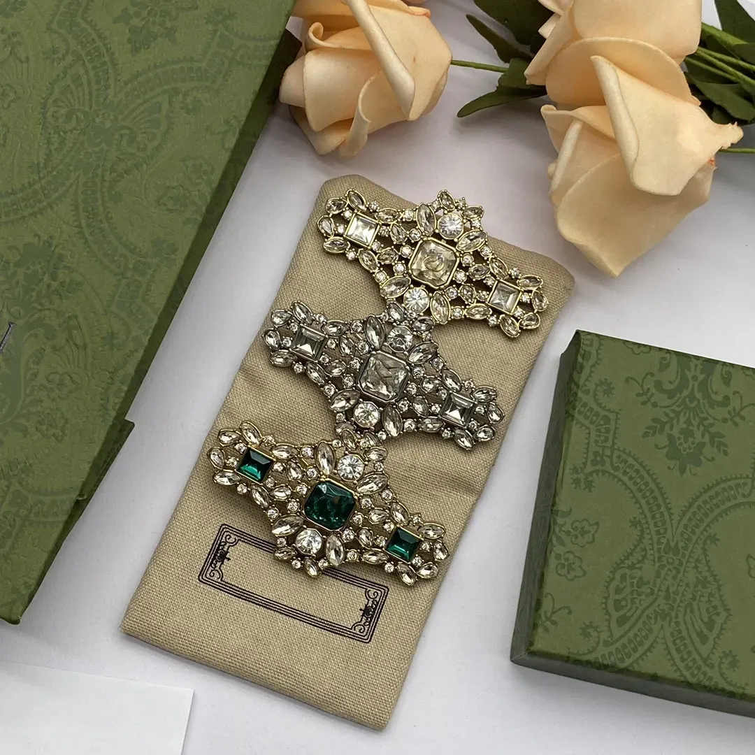 Modebrief Diamond Brosche Für Frauen Männer Rhodium Messing, Kupfer ...