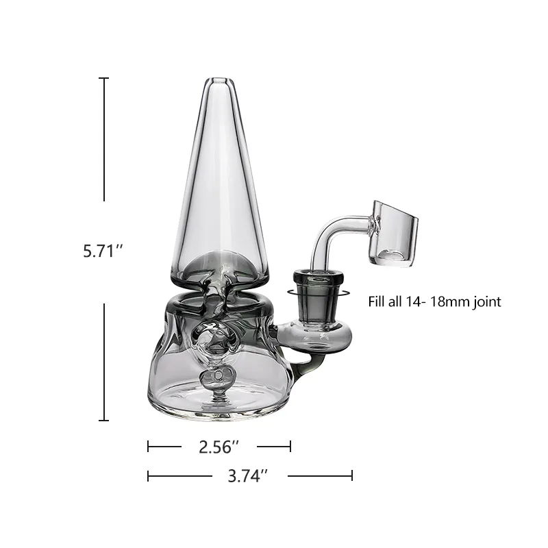 Wholesale Waxmaid Mushroom Mini Dab Rig With 4 Round Slits And ...