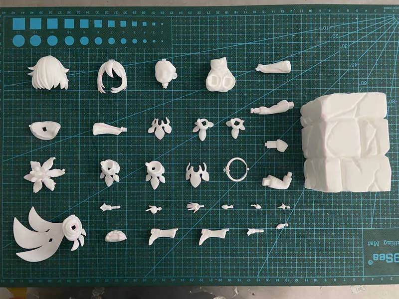 Figure Garage Kit: Anime Inspired Character Resin Model Kit Unpainted ...