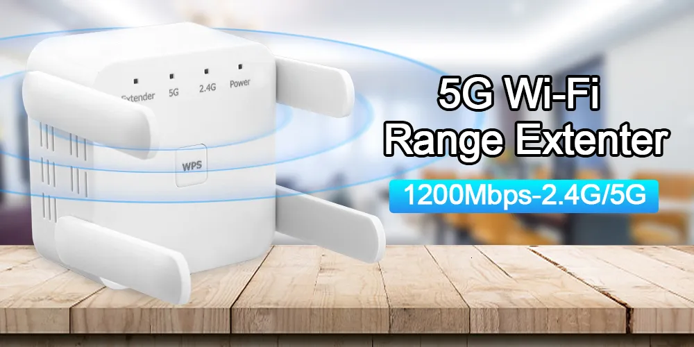 Long Range 5G/2.4G wifi extender with Amplifier and Signal Extender ...