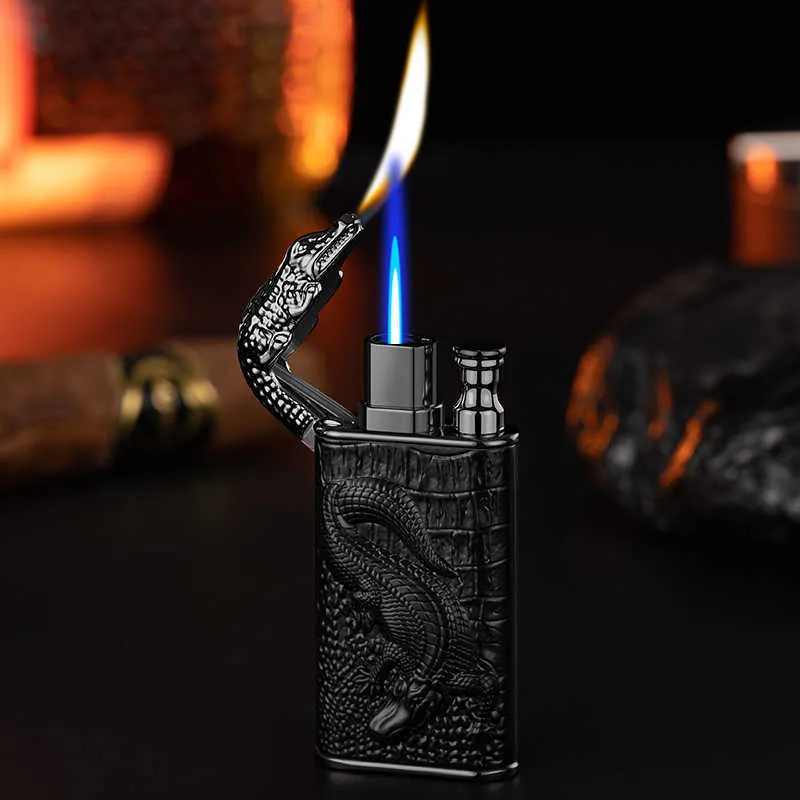 Dragon Relief Dual Jet Flame Lighter: Metal Windproof Torch Lighter ...