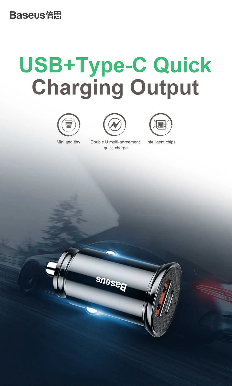 DHgate.com:Baseus USB Car Charger, Quick Charge 4.0 QC 4.0 3.0 QC3.0 ...