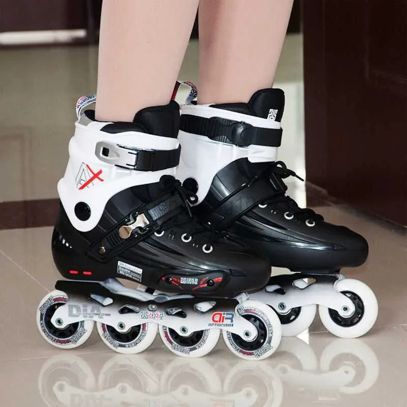 Professional Inline Speed Skates - Adult Outdoor Roller Skates, 4 Wheel ...