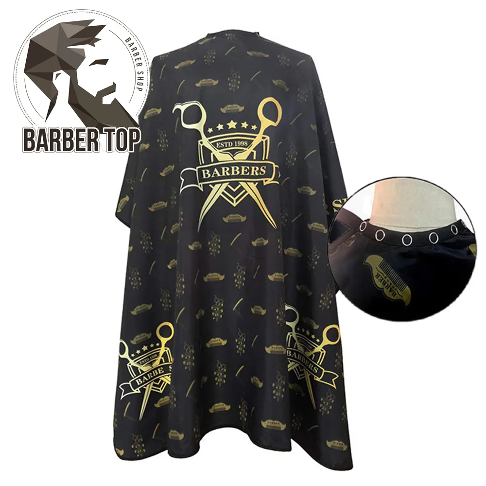 DHgate.com:Waterproof Barber Cape with Snap Neckline for Haircutting ...