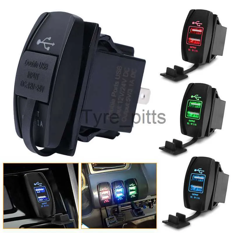 Waterproof Dual 12v Usb Socket Charger Socket With LED Indicator For ...