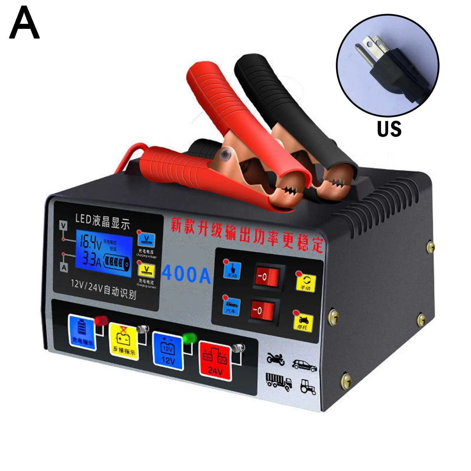 Universal High Power Car Motorcycle Battery Maintainer With Intelligent ...