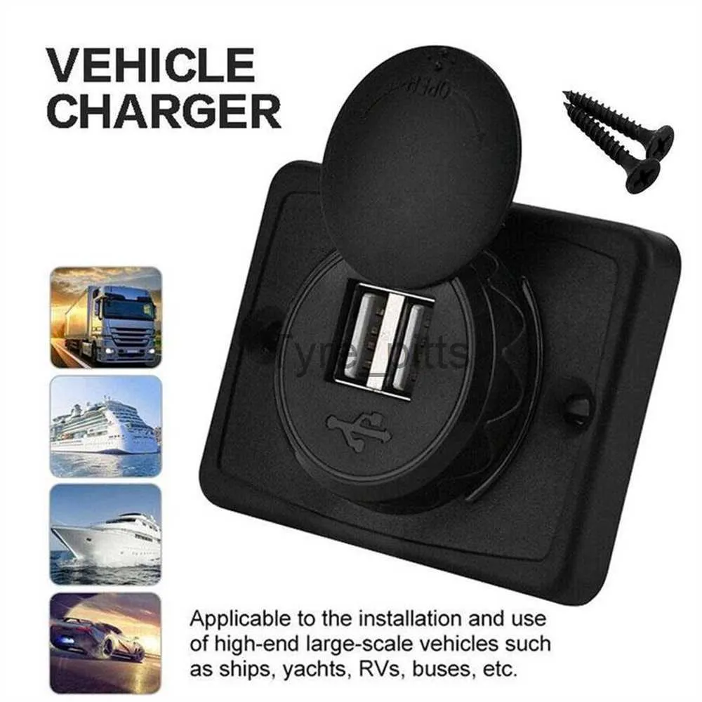 DHgate.com:Car Dual USB Charger, Fast Charging Panel Mount 12V 24V for ...