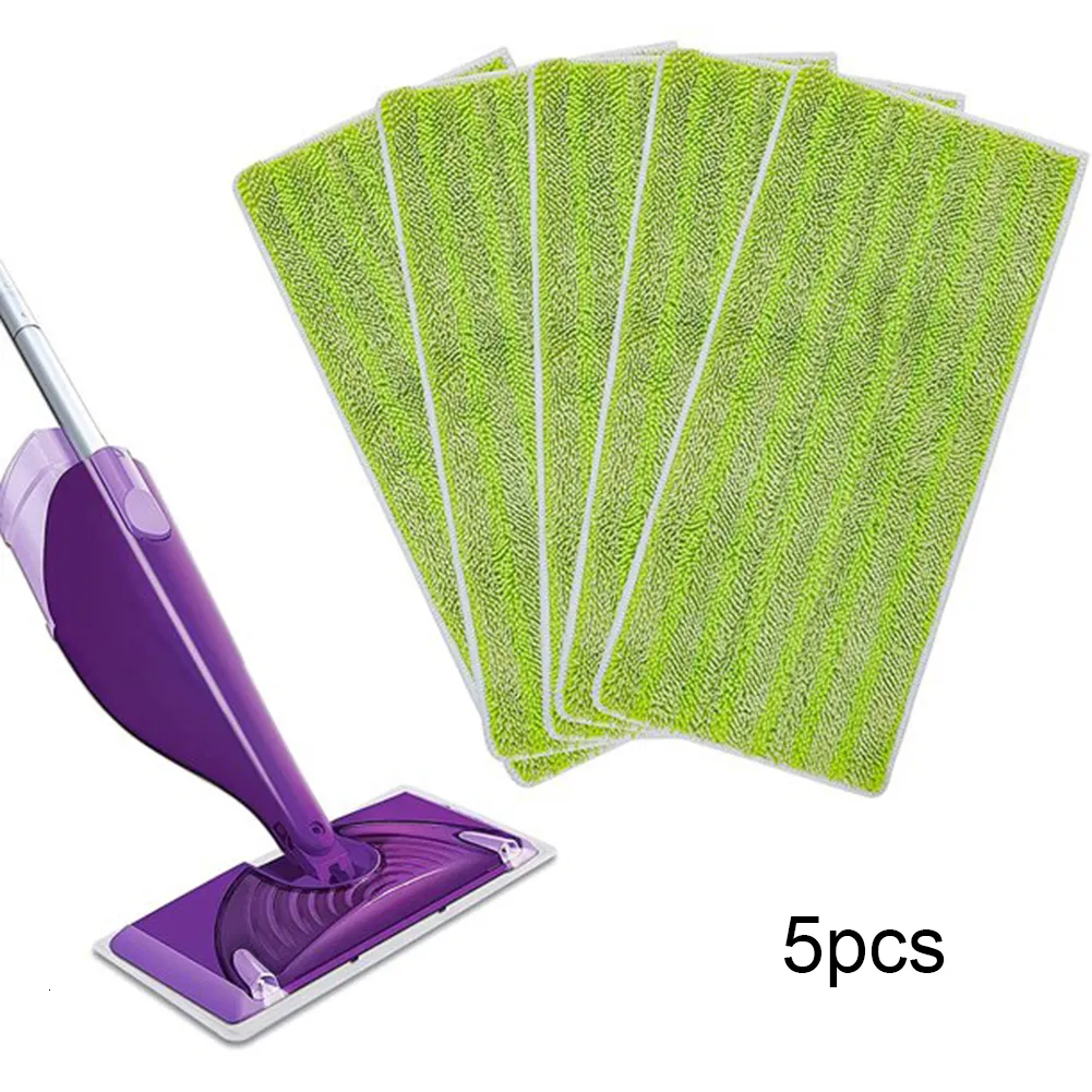 Premium Microfiber Mop Pads - Reusable Cleaning Cloths for Wet & Dry ...
