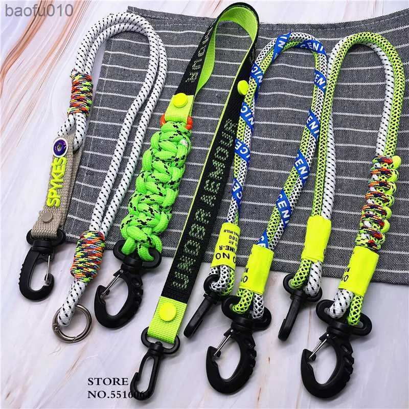 DHgate.com:Colorful Braided Rope Mobile Phone Straps with Keychain and ...