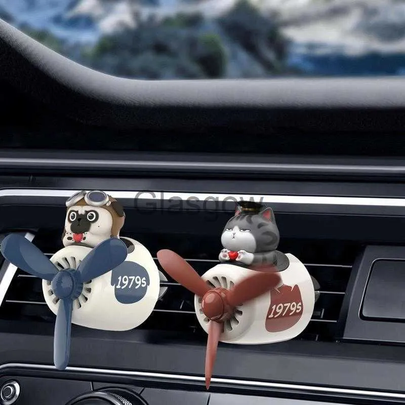 DHgate.com:Rotating Cat Dog Car Air Freshener-Cute Pet Propeller Vent ...