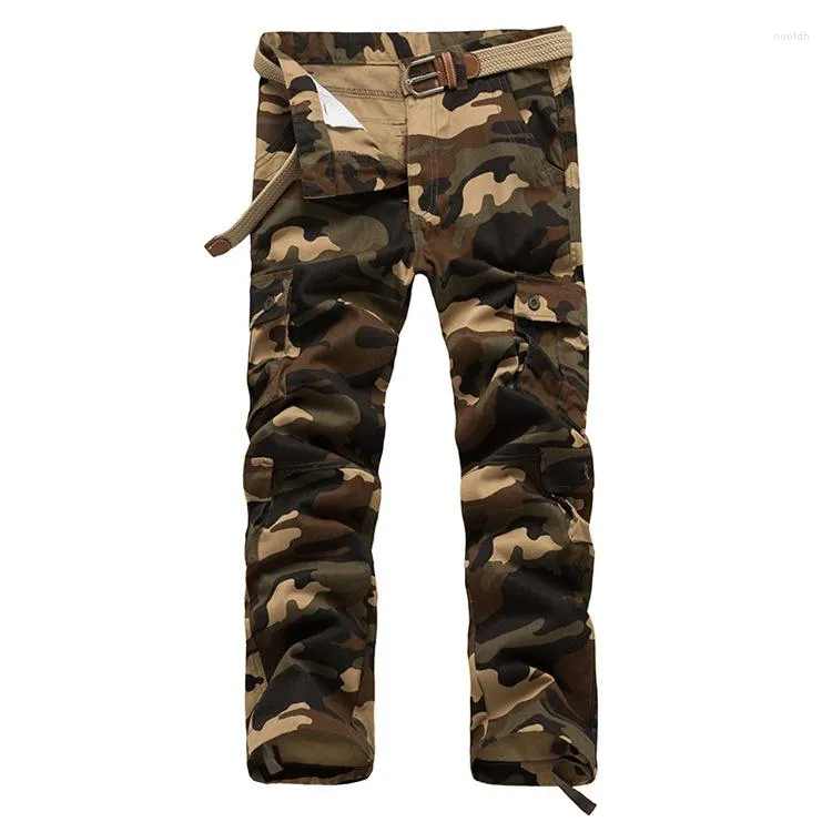 DHgate.com:Mens Camouflage Straight-Leg Trousers with Multi-Pockets for ...