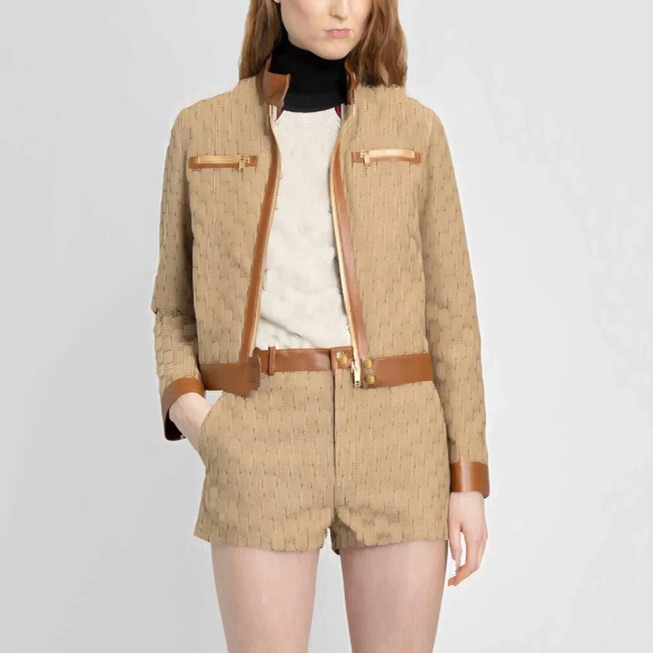 Luxury Designer Womens Two Piece Set: Jacket And Wool Pants Women With ...