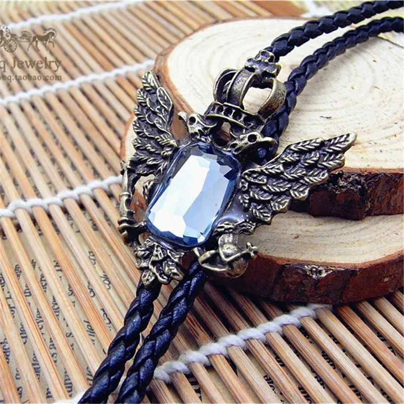 DHgate.com:Bolo Tie, Retro Leather Rope Bolo Tie Necklace for Men ...