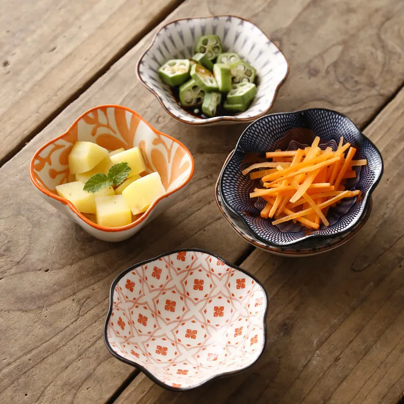 DHgate.com:Product Type Set of 4 - Ceramic Soy Sauce Dish Set (Beige ...